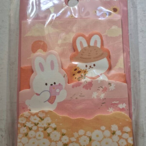 Rosy Posy Bunny Rabbit Cute Kawaii Kitsch Stickers - Etsy UK