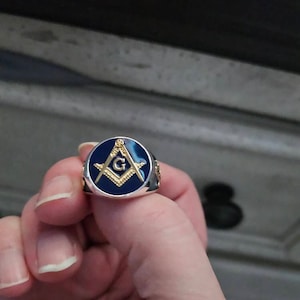 Past Master Ring Signet Ring Masonic Freemason Jewelry Master Mason ...