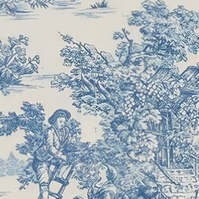 Toile Digital Paper, Toile De Jouy Digital Paper, Blue and White ...