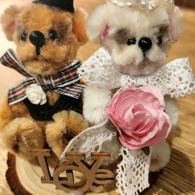 Miniature Bear Pattern to Sew Tiny Teddy Bear Sewing Pattern Mini Bear ...