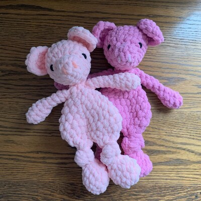 MINI Pia Pig Knotted Lovey Crochet Pig PATTERN - Etsy