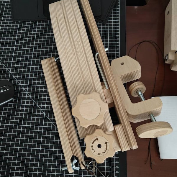 Wooden Stitching Pony for Hand Sewing Leather, Middle Size Stitching ...