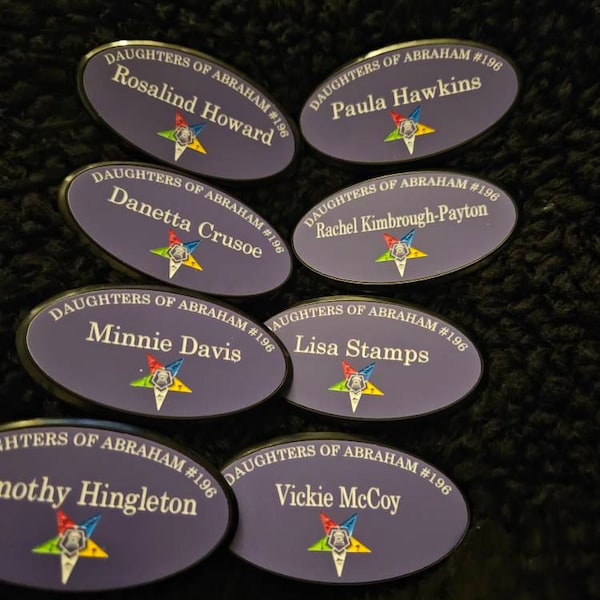 OES Wide Oval Members Badge(ordering Instructions in DESCRIPTION ...