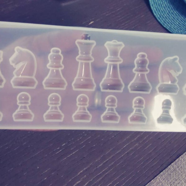 Silicone Chess Mold - Clear Resin Mold for Chess - Chess Molds for ...