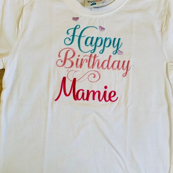 Happy Birthday Embroidery Design, Machine Embroidery, Birthday ...