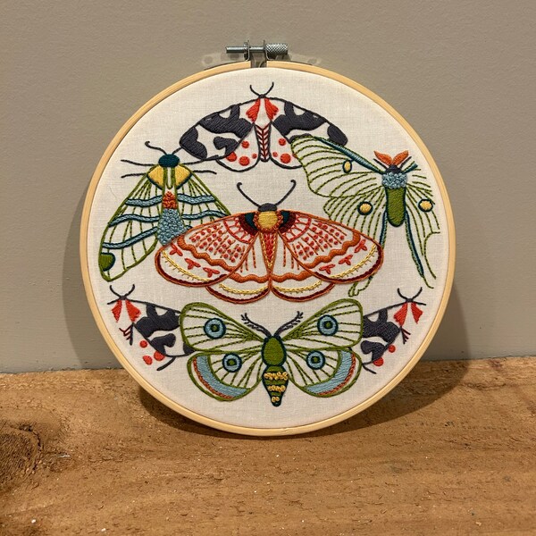 Hand Embroidery Kit, Moths, Hoop Art, Mom Gift, Gift for Friend - Etsy