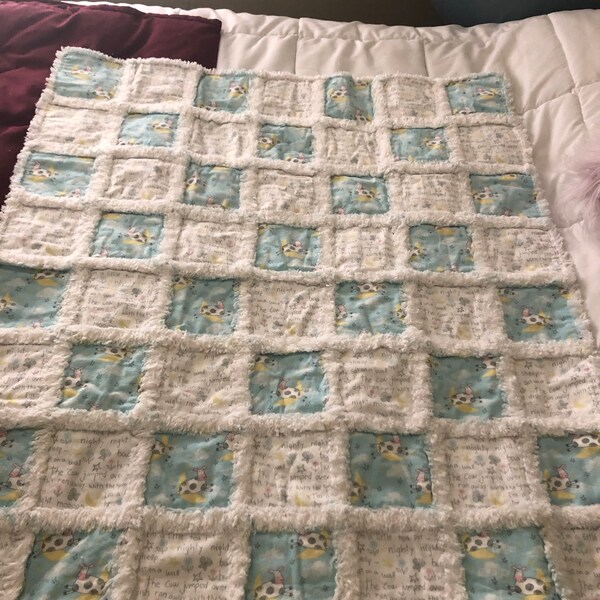 Large Plaid Flannel Rag Quilt Throw in Golden Browns Burgundy Black - Etsy