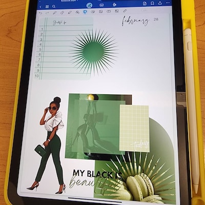 The Focused and Fabulous Collection, Luxbook, Digital Planner Stickers ...