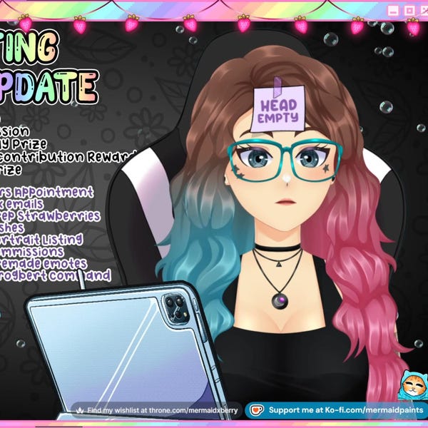 Soap Bubble Twitch Panels - 22 X Panels | Pastel, Kawaii, Blue ...