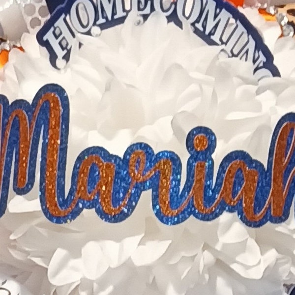 Name for Homecoming Mum, Custom Mum Decoration, Homecoming Supplies ...