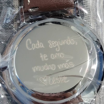 Boyfriend Anniversary Gift, Handwriting Watch, Engraved Watches for Men ...