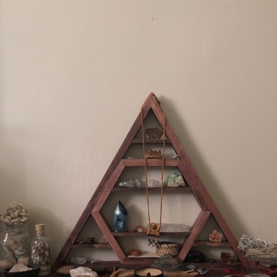 Hexagon/triangle Display Shelf - Etsy