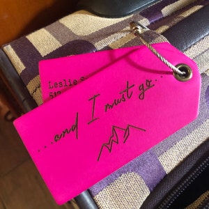 Luggage Tags, Handmade Luggage Label, Custom Luggage Tags, Bag Tags ...