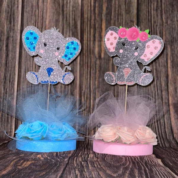 Girl Elephant SVG, Vector Clip Art, Baby Girl Elephant for Baby Shower ...