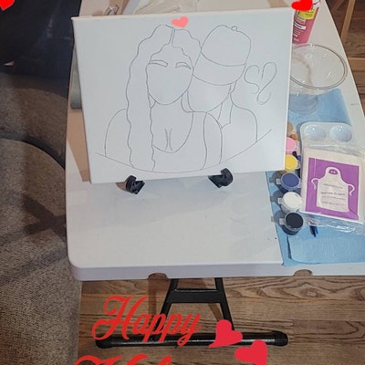 Sip and Paint Party Kit, Couples Painting Kit, Paint and Sip Couples ...