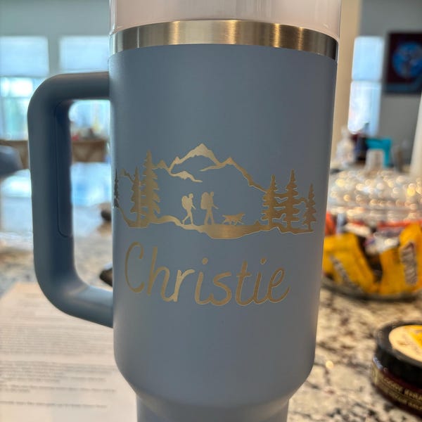 Name Engraved Stanley Laser Engraved Cup Tumbler Custom Laser Engraved ...