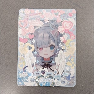 Custom Decorated Toploader Anime Vtuber Manga - Etsy