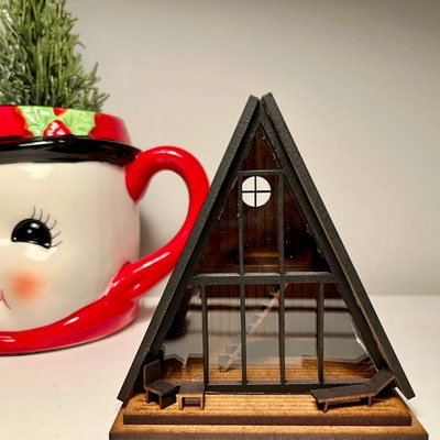 DIY Modern House Kit, Micro Dollhouse, Miniature Tiny House, Wooden ...