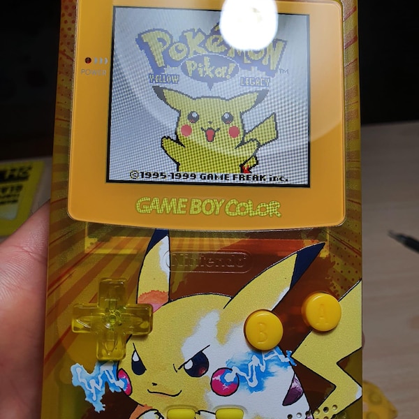 Custom BACKLIT Nintendo Gameboy Color Princess PEACH and Free Game With ...