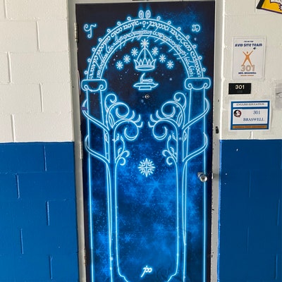 Magic Gates Peel & Stick Door Mural Fantasy Wrap Removable Cling ...