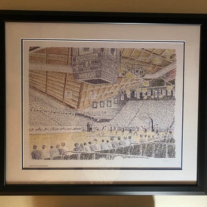 New York Mets Shea Stadium Word Art Handwritten With Every Met to Play ...