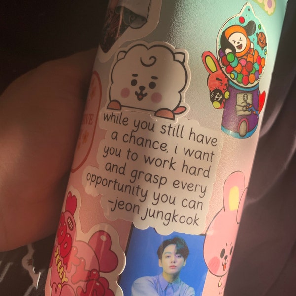 BTS Member Motivational Quotes Stickers Gifts for Army Planner Kpop ...
