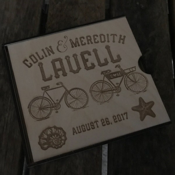 Wooden CD/DVD Case - Custom Engraved for Weddings, Band Merchandise and ...