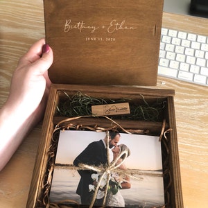 4x6 Wood Print Box 4x6 Photo Box for Photos and USB Drive - Etsy