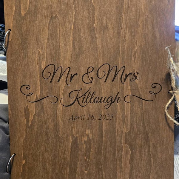 Marriage Certificate Folder Engraved Anniversary Gift for Couple ...