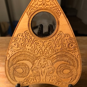 Engraved Wood Planchette for Ouija Board the Goat - Etsy