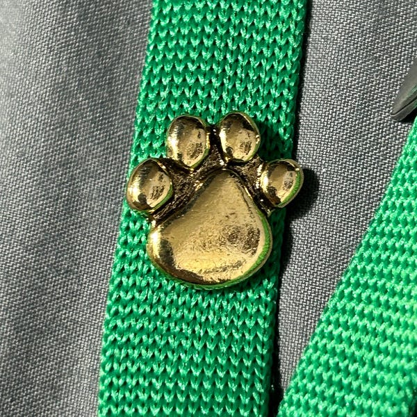 Paw Print Gold Lapel Pin - CC269G- Pins for Pet Lovers- Dog Paw Pin ...