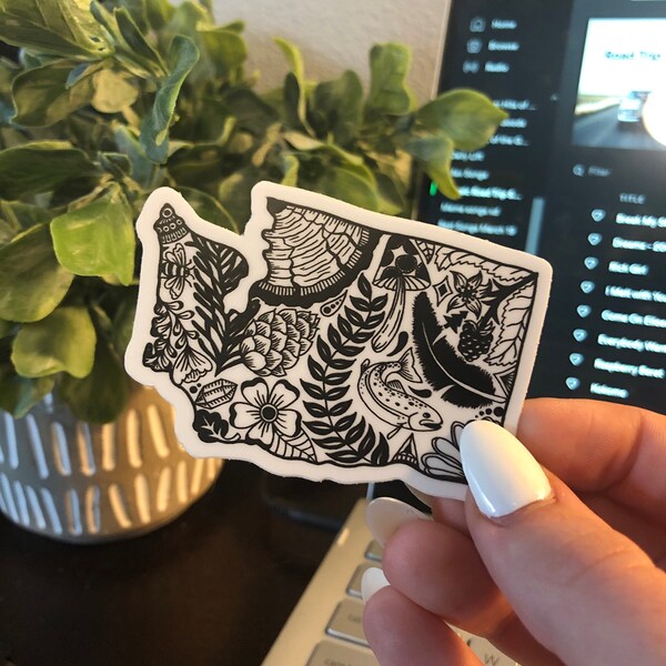 Nature Sticker Set of 4, WA Sticker, Vinyl Sticker, Sticker Gift Set ...