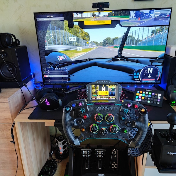 Sim Racing Dashboard Ddu Touchscreen Display Leds RPM Simhub, PSR GT 5. ...