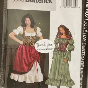 Burda 6268 Sewing Pattern Misses' German Fest Folklore Bavarian Costume ...