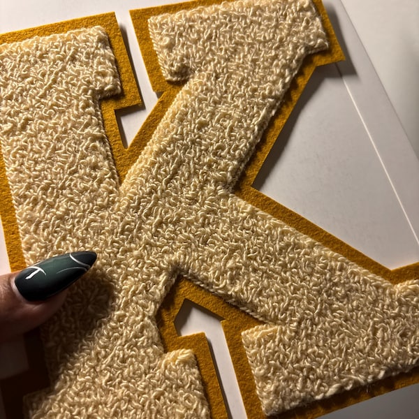 Custom Chenille Varsity Letter Leopard Print Patch ANY SIZE/LETTER - Etsy