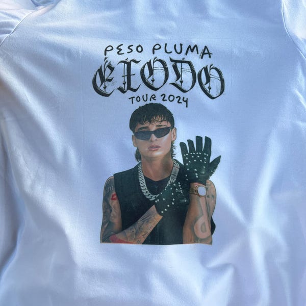 Peso Pluma Exodo Tour 2024 Shirt PNG, Peso Pluma 2024 Concert Fan Png ...