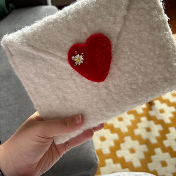 Love Letter Kindle Sleeve, Padded Kindle Cover, Woollen Paperwhite and ...