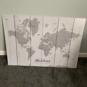 Personalised World Map Custom World Map Travel Map World | Etsy UK