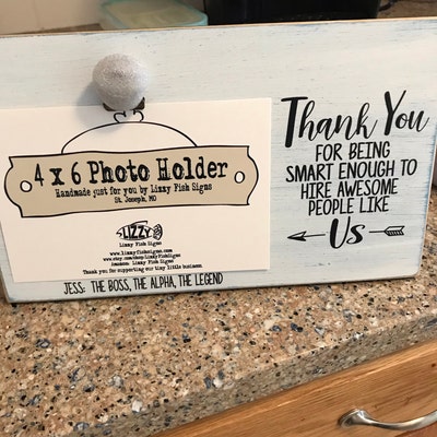 Gift for Boss, Thank You for Being a Smart Boss Picture Frame, Going ...