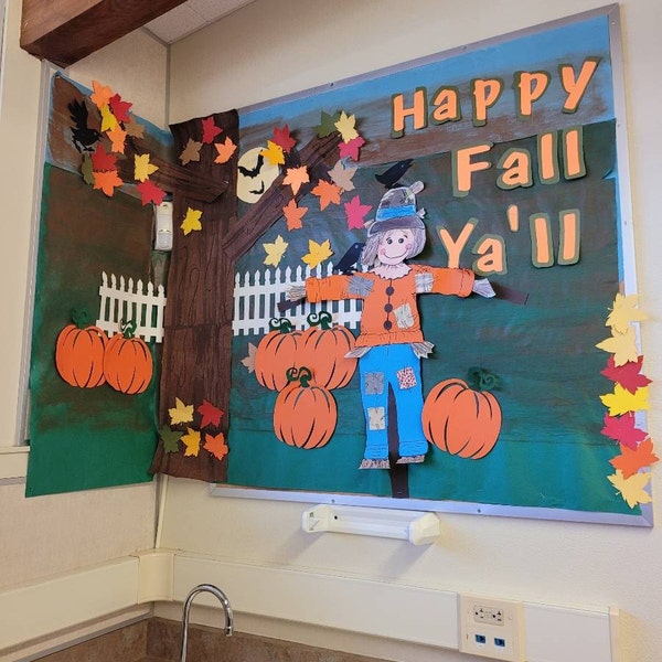 Teachers School Bulletin Board for Preschool Classroom/fall/ Autumn ...