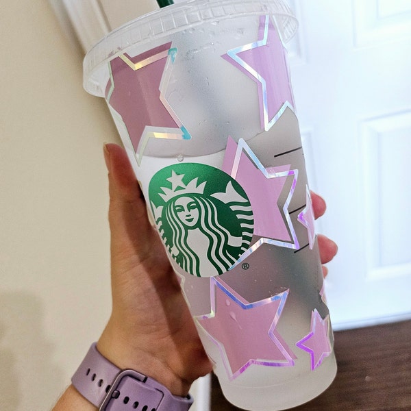Holographic Stars Starbucks Cup, Star Cup, Stars on Starbucks Cup ...