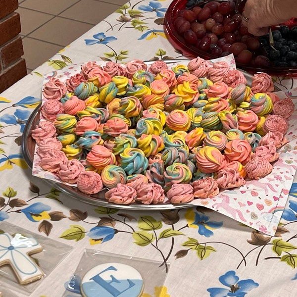 Rainbow Meringue Cookies - Small Batch - Packaged in Bulk - 1.5" Pieces ...