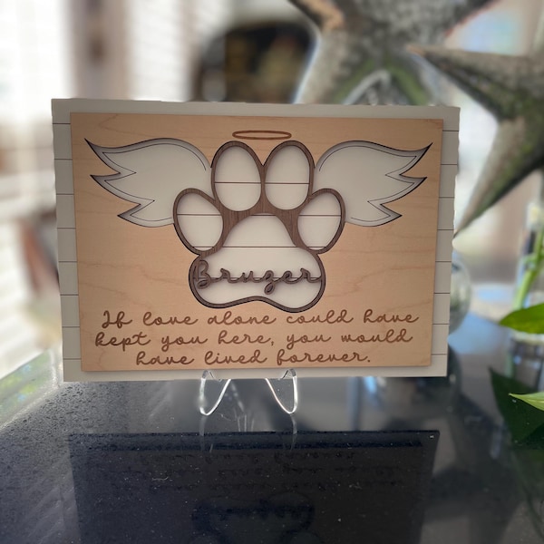 Walnut Personalized Crate Sign, Custom Dog Decor, Hanging Crate Tag ...
