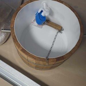 Whitewashed Oak Sauna Bucket Shower 12l / Cold Shower - Etsy