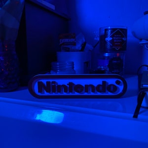 Nintendo Video Game Logo Sign 8.5in 3D Printed Man Cave - Etsy