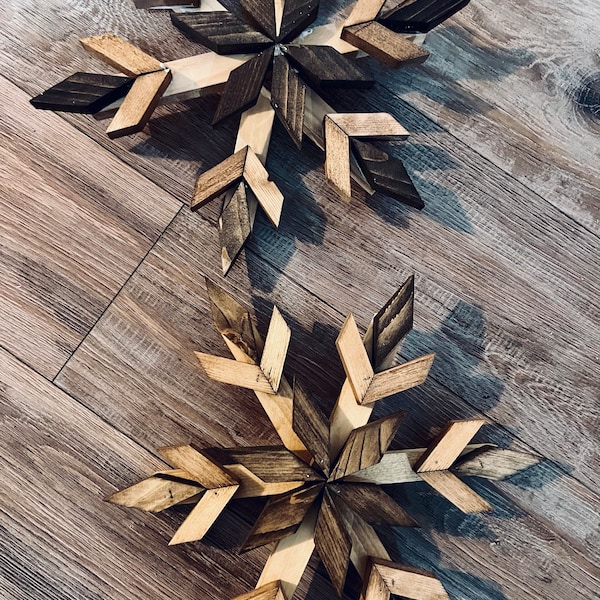 3 Large Snowflakes (16") From One Picket, One Picket Snowflakes ...