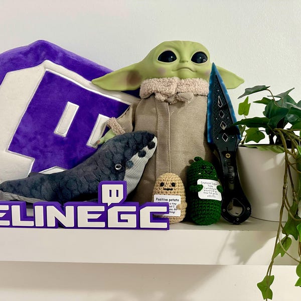 Personalized Twitch Name Tag | Twitch Streamer Gift | Twitch Shelf ...