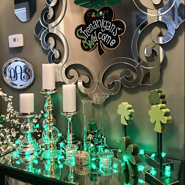 3 Tall Standing Clover Block Set for St Patricks Day Decor, March Decor ...