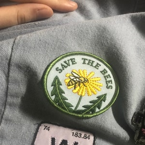 Save the Bees Embroidered Scouting Patch - Etsy