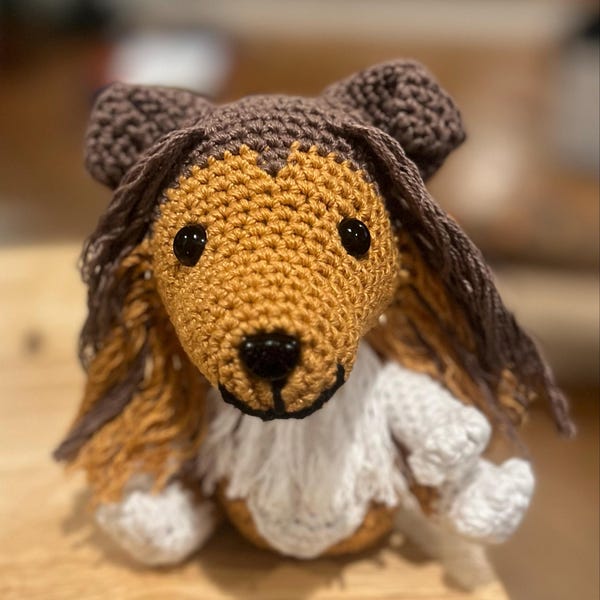 Rough Collie Amigurumi Crochet Pattern - Etsy